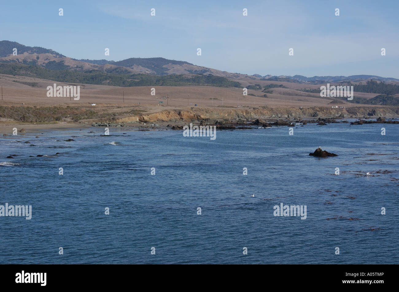 San Simeon State Beach Stock Photo - Alamy