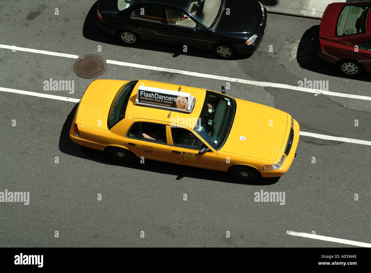 Yellow taxi cab New York Stock Photo - Alamy