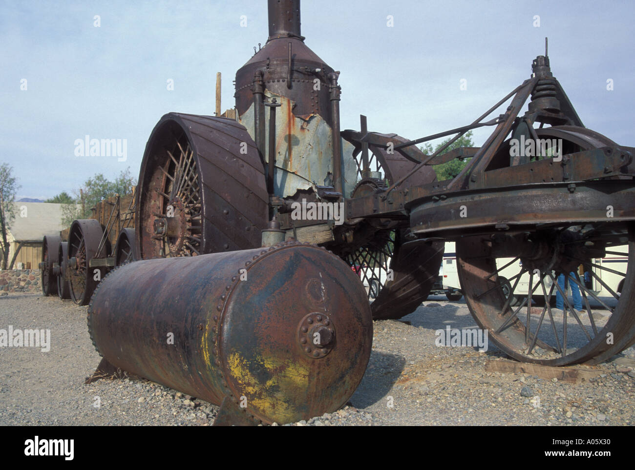 Steam engine tractor for transportation of Borax Borax Mine Death ...