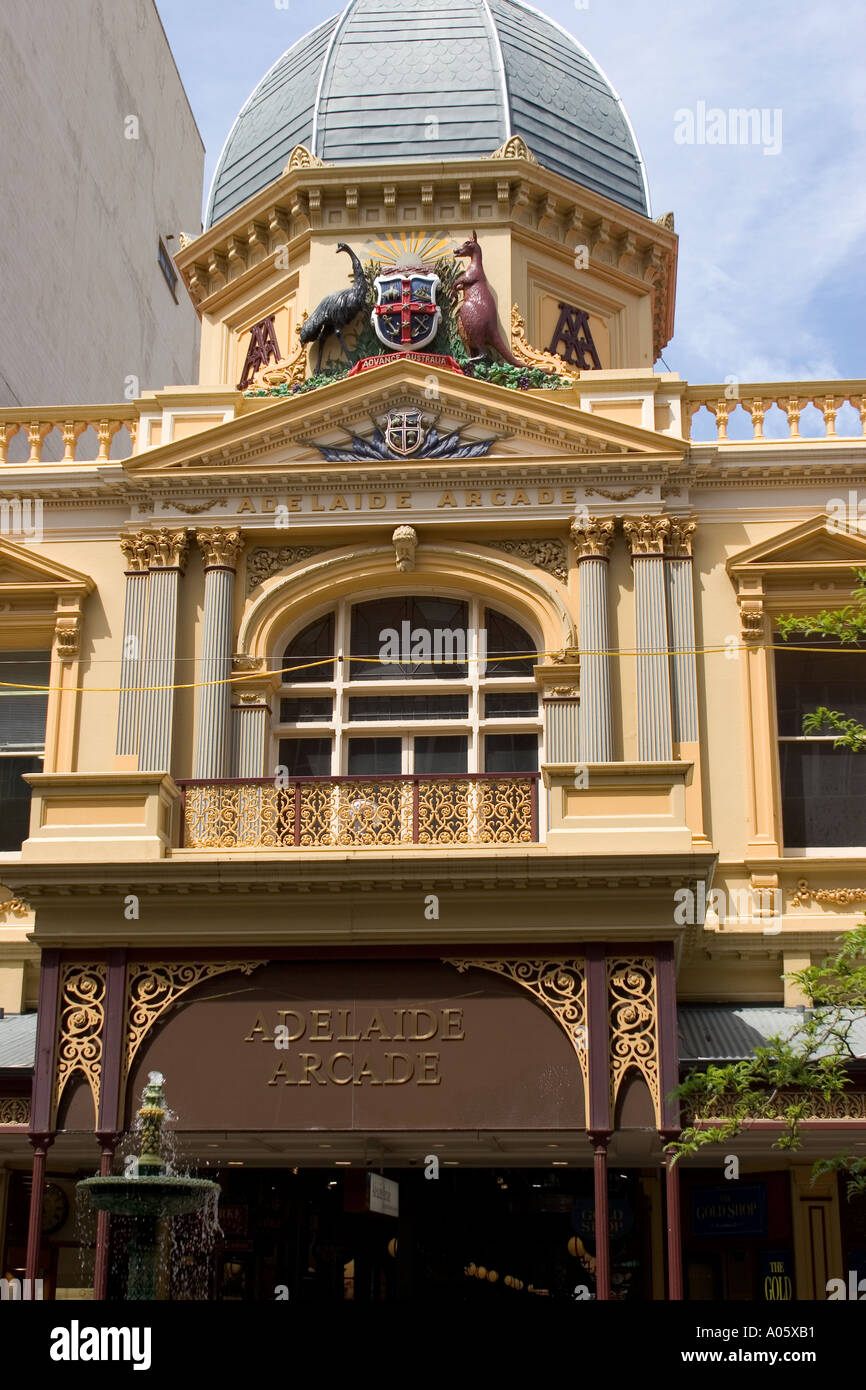 The Adelaide Arcade Adelaide Australia Stock Photo - Alamy