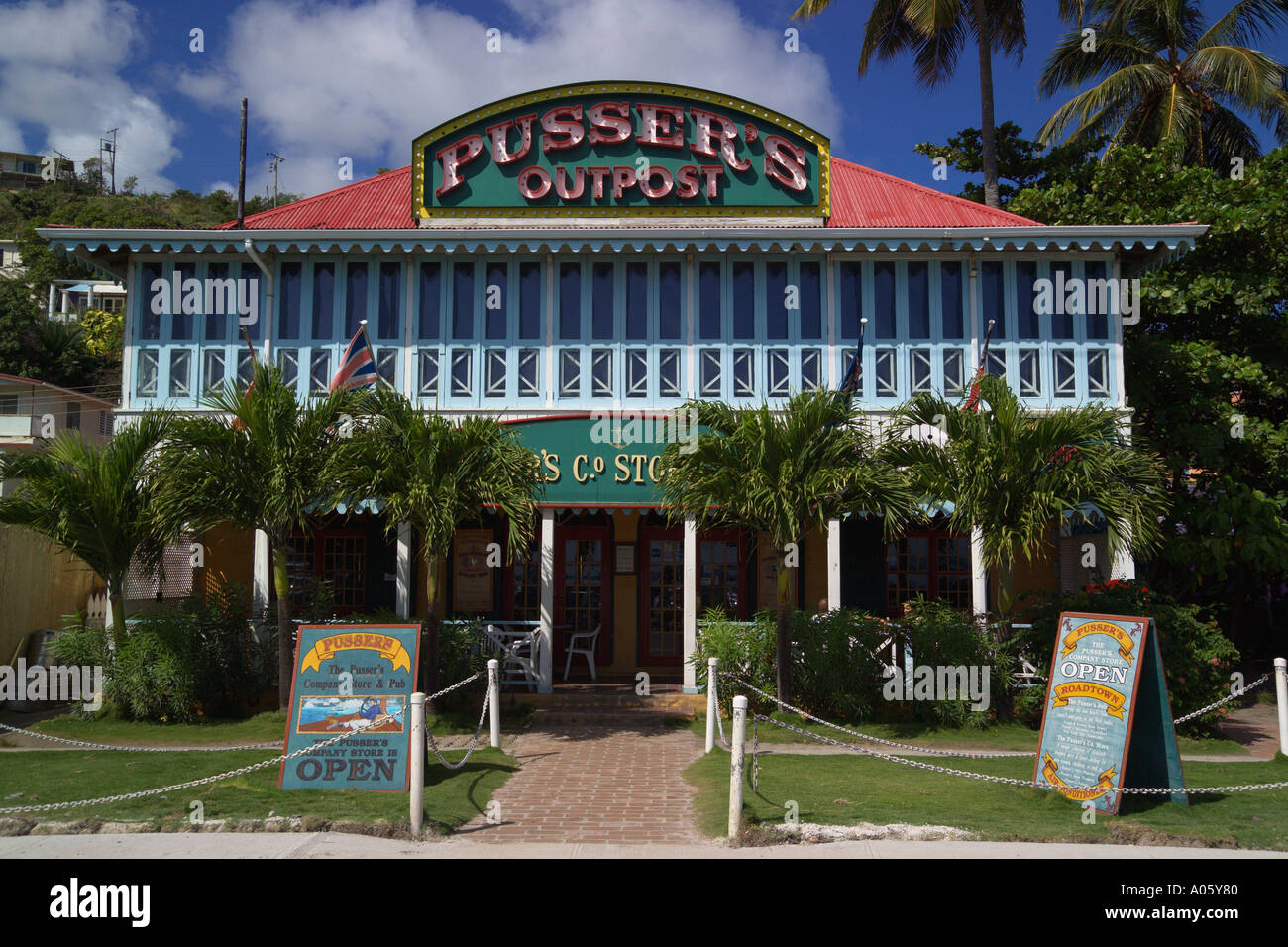 Pussers Pub Road Town Tortola British Virgin Islands Caribbean Stock ...