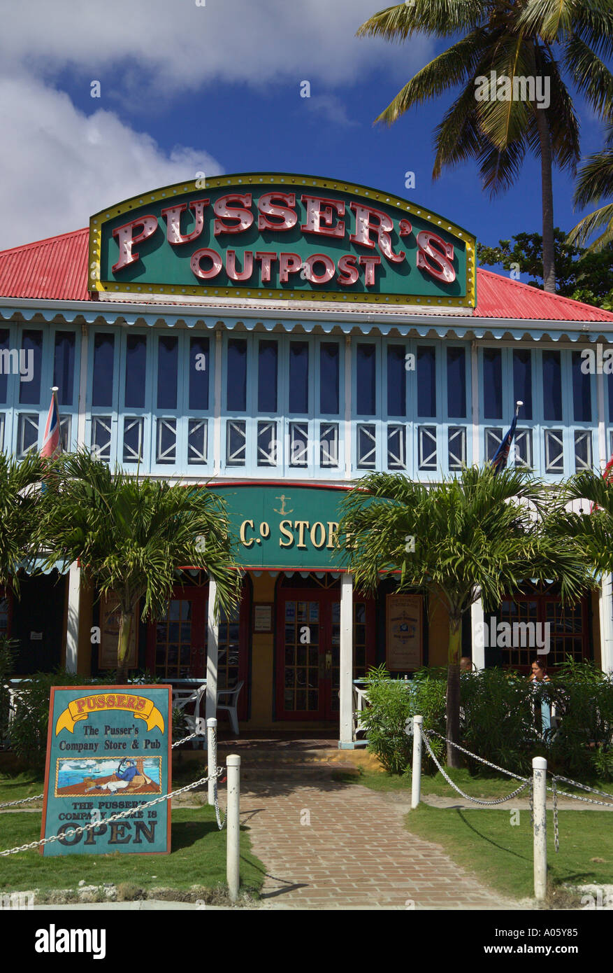 Pussers Pub Road Town Tortola British Virgin Islands Caribbean Stock ...