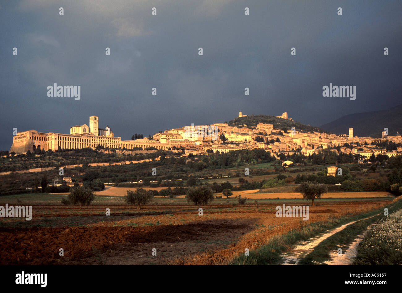 Basilica di San Fransisco Assisi Umbria Italy Stock Photo - Alamy