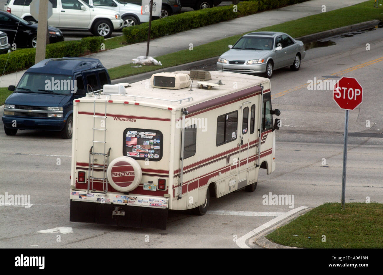 A recreational vehicle. RV. Touring camper. Florida USA Stock Photo - Alamy