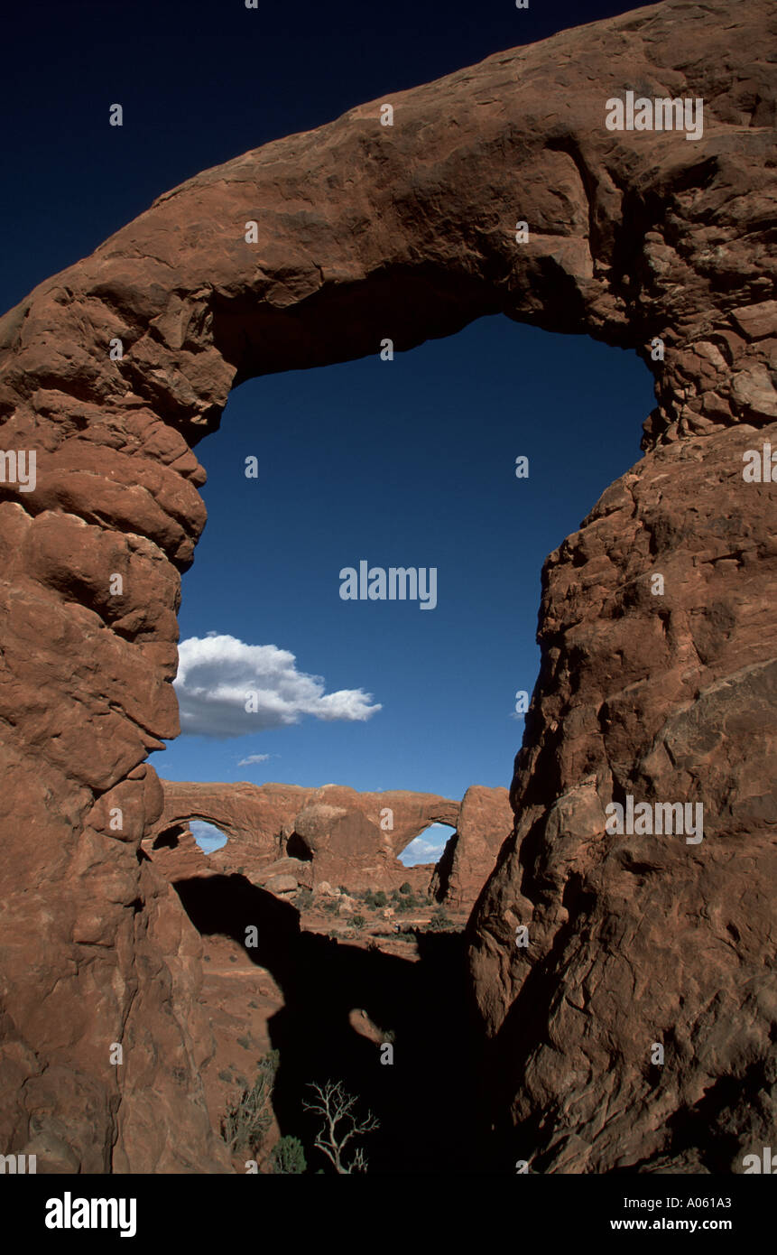 Turret Arch in Arches National Park Arizona USA Stock Photo - Alamy