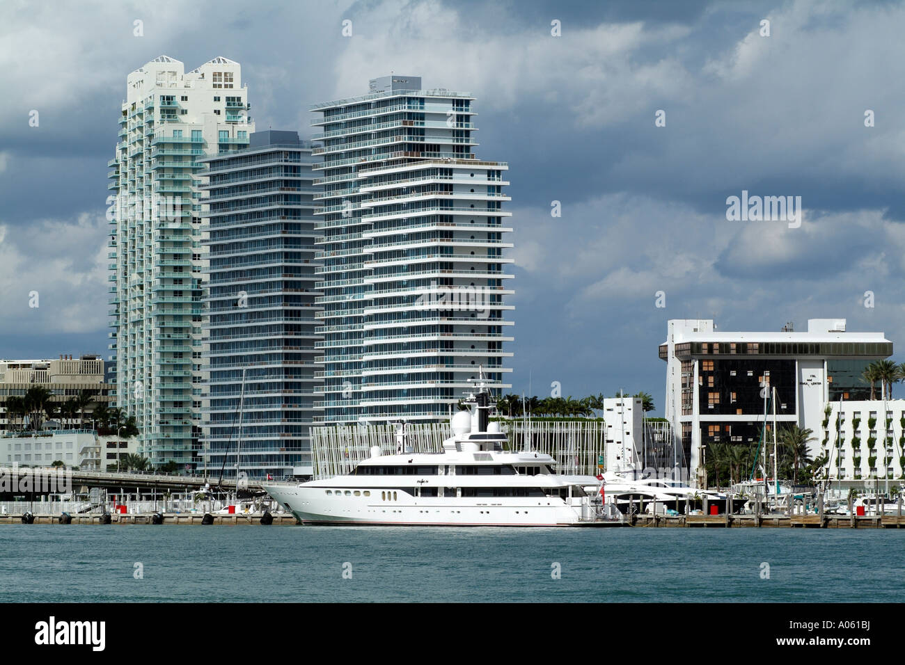 Miami Beach Marina. Miami Florida USA Stock Photo - Alamy