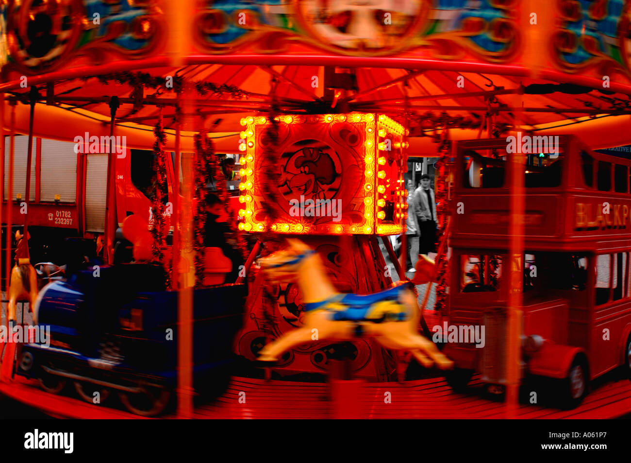 Merry go round train hi-res stock photography and images - Alamy