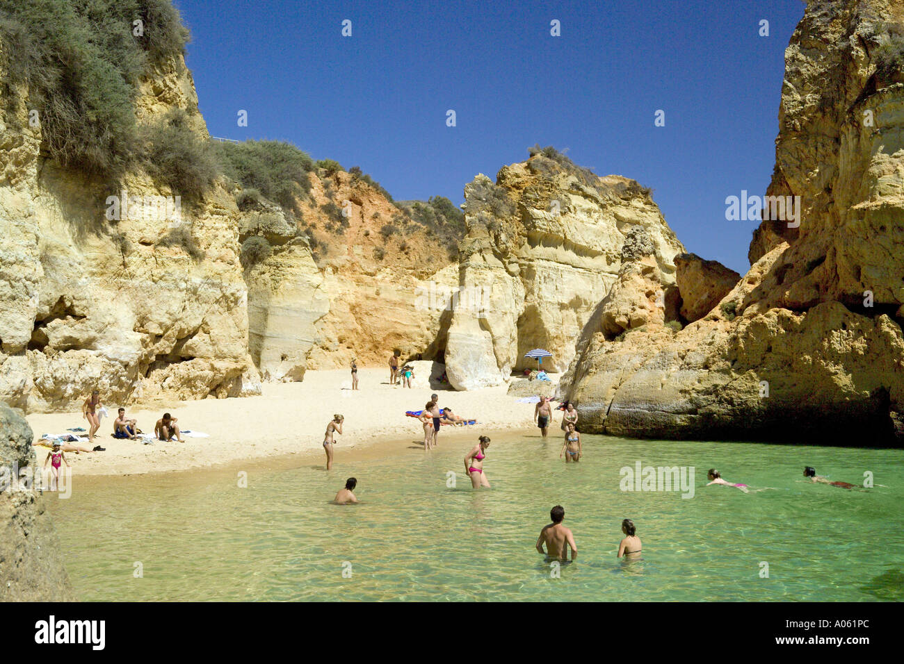 Algarve, Lagos, Small Cove Stock Photo - Alamy