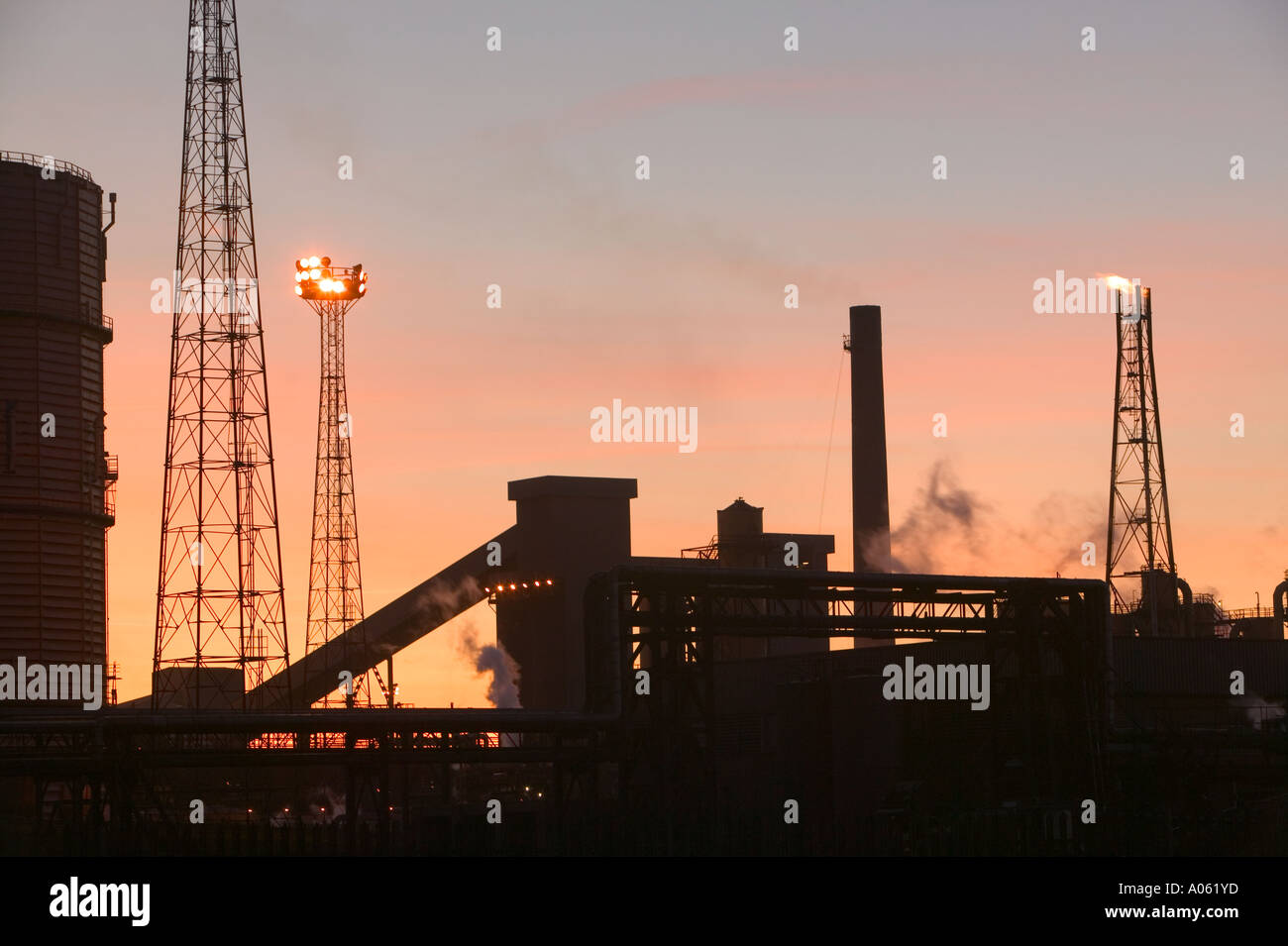 Corus steel works on Teeside, England Stock Photo - Alamy