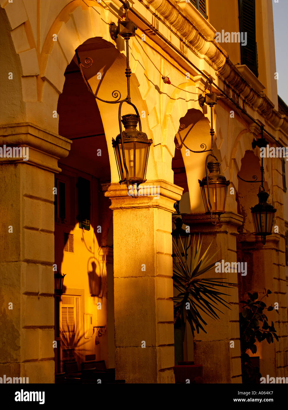 Corfu town liston arches hi-res stock photography and images - Alamy