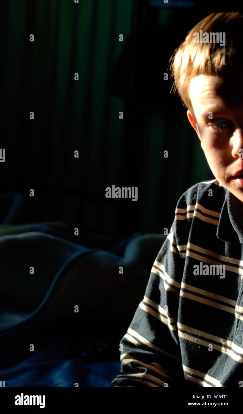 Portrait Of A Boy Stock Photo - Alamy