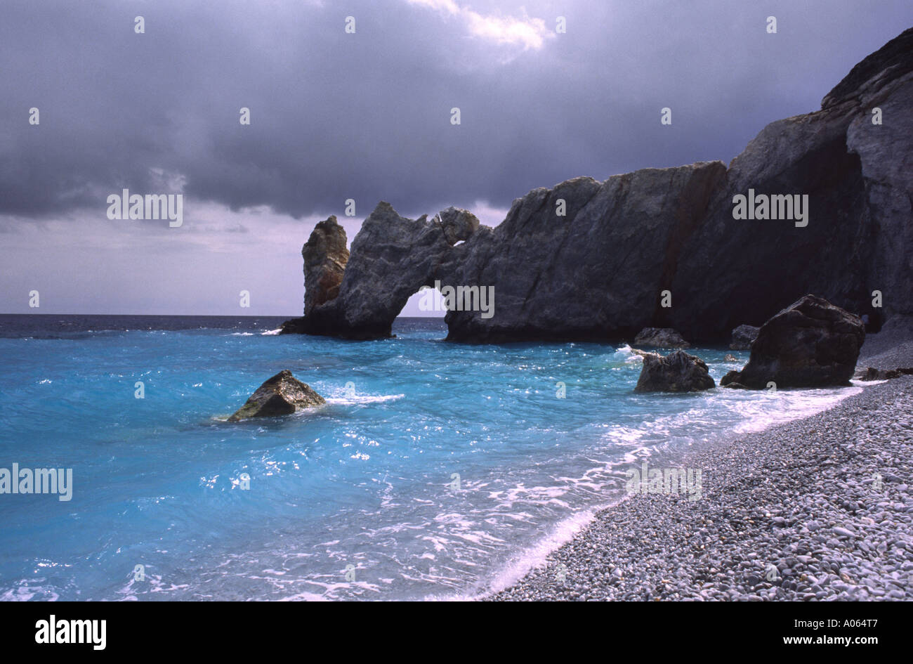 Lalaria Beach Skiathos Greece Stock Photo - Alamy