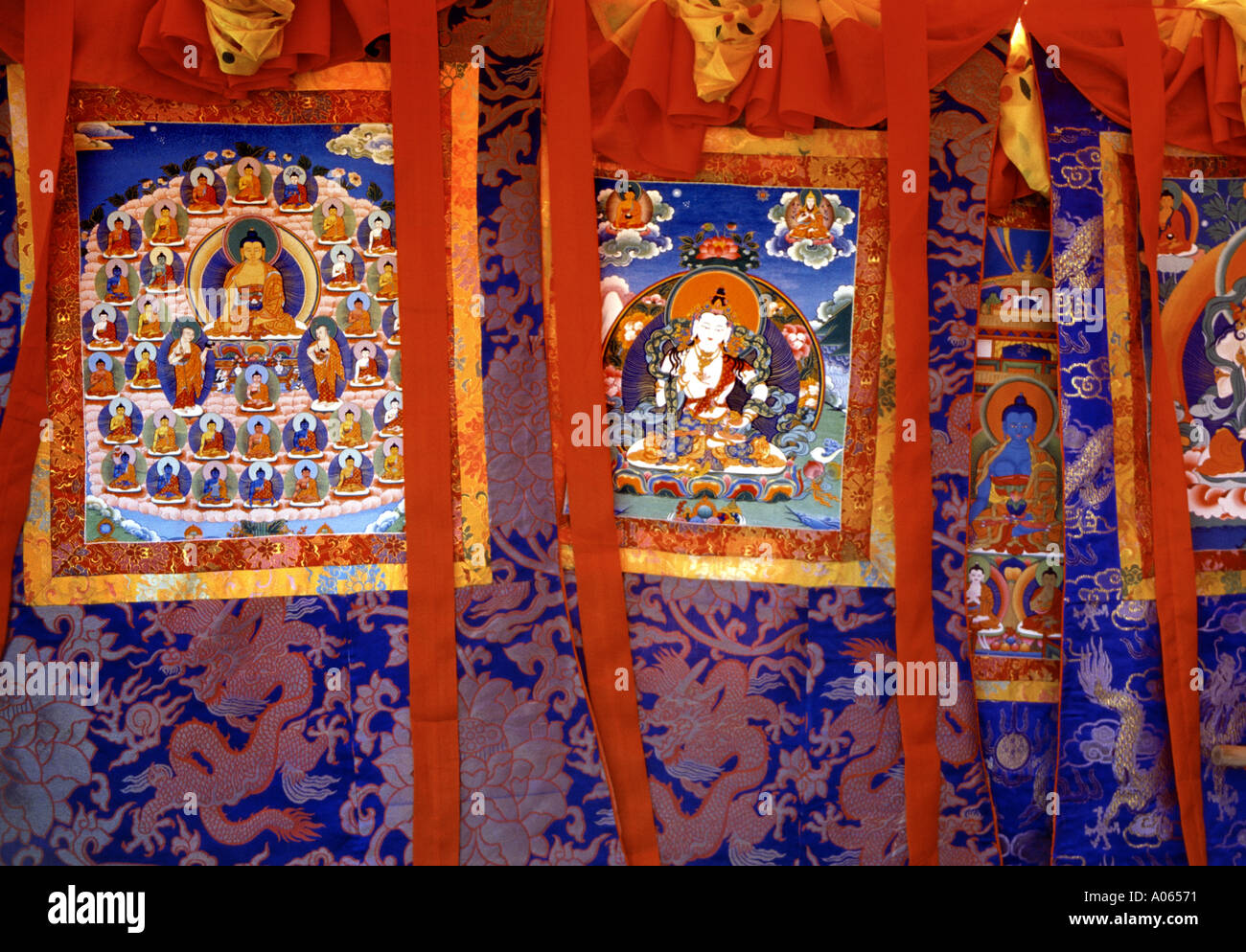 Thangka designs Tibet Stock Photo - Alamy