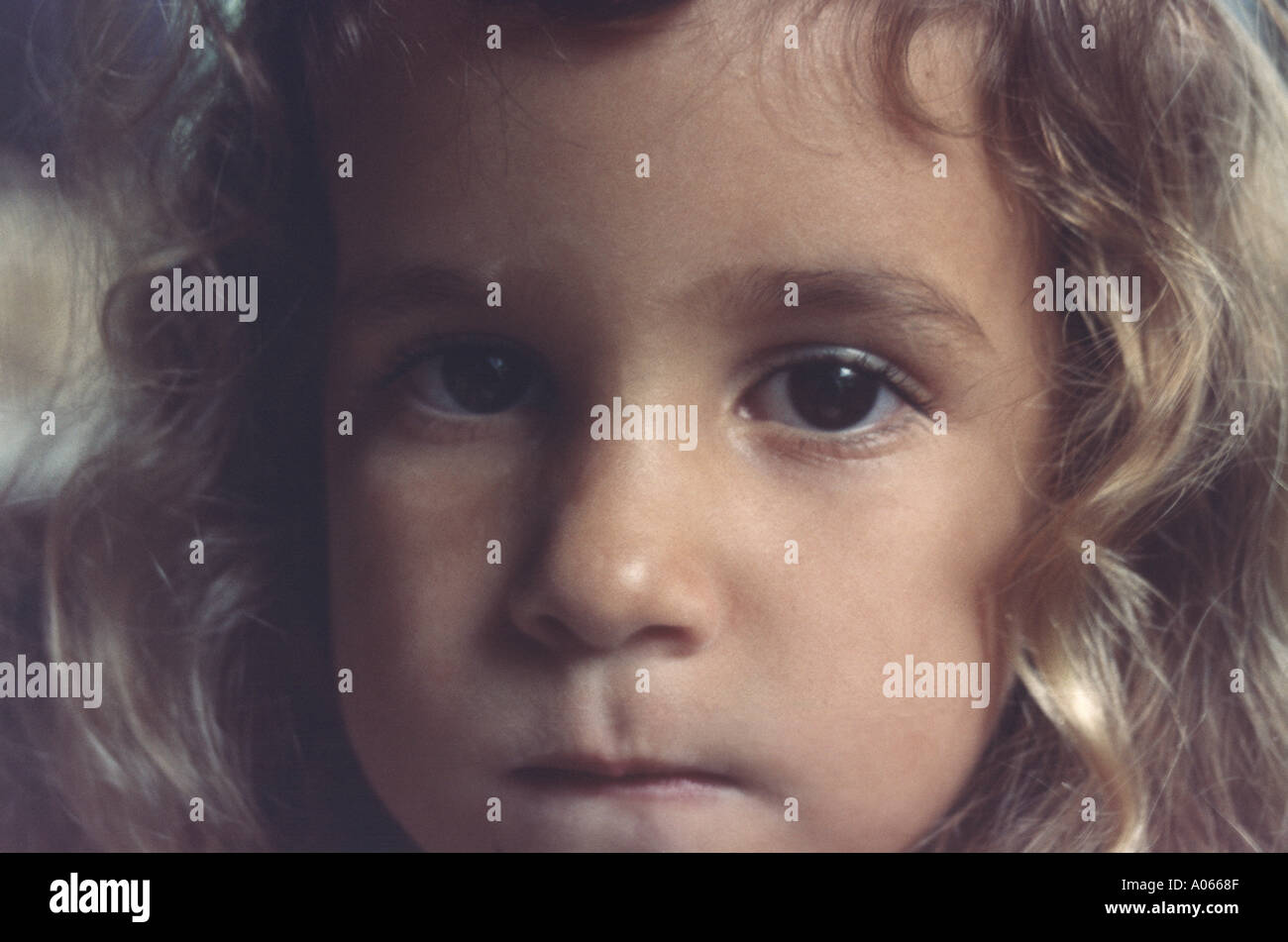 Girl Face Innocent Look Stock Photo - Alamy