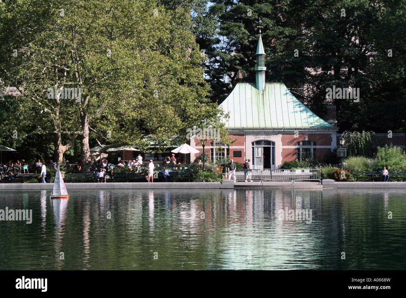 Conservatory Water, Central Park, New York Stock Photo - Alamy