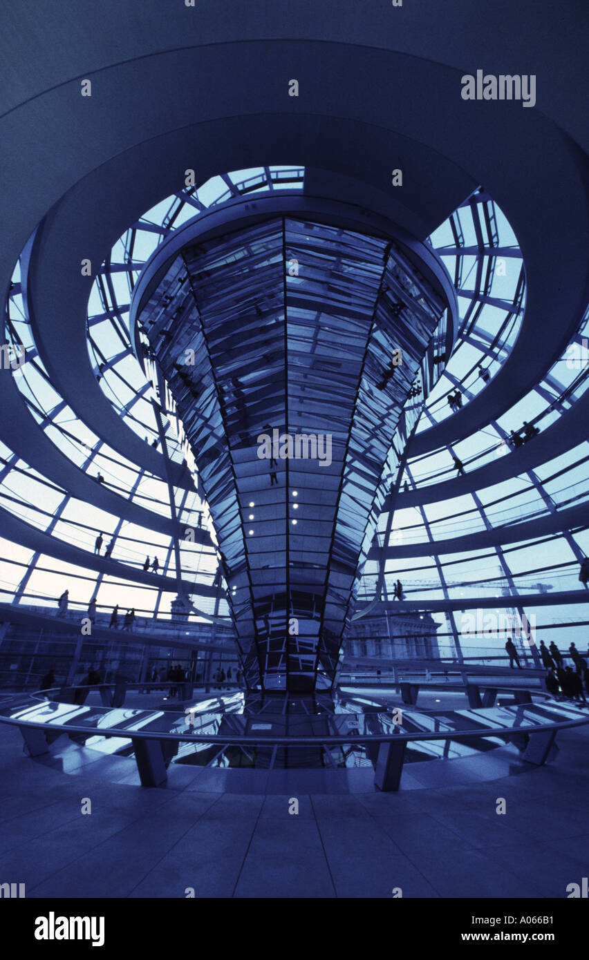 inside Berlin Reichstag dome Stock Photo - Alamy