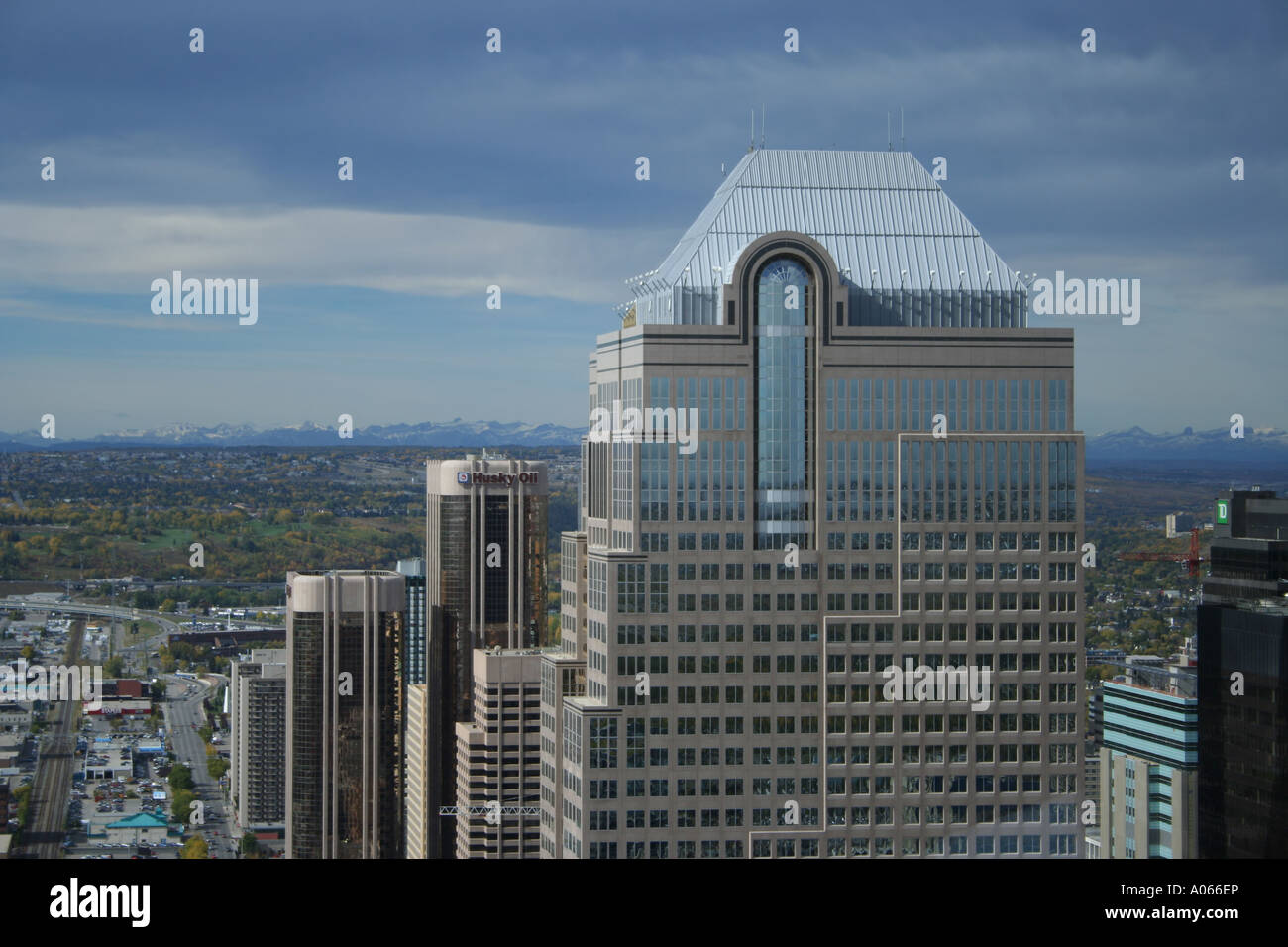 Aerial calgary city skyline buildings hi-res stock photography and ...