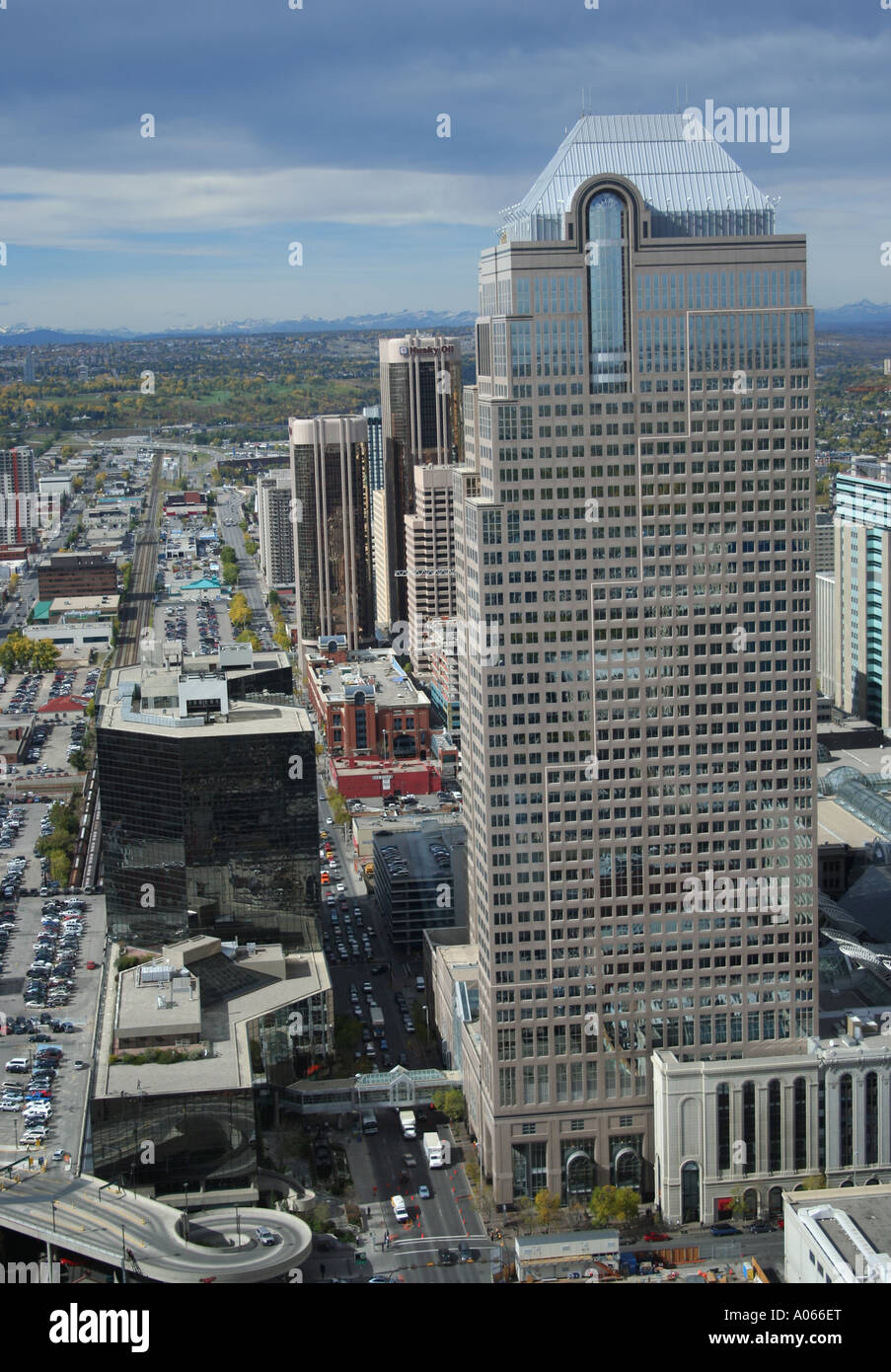 Bankers Hall and Calgary skyline from Calgary tower Calgary Alberta ...
