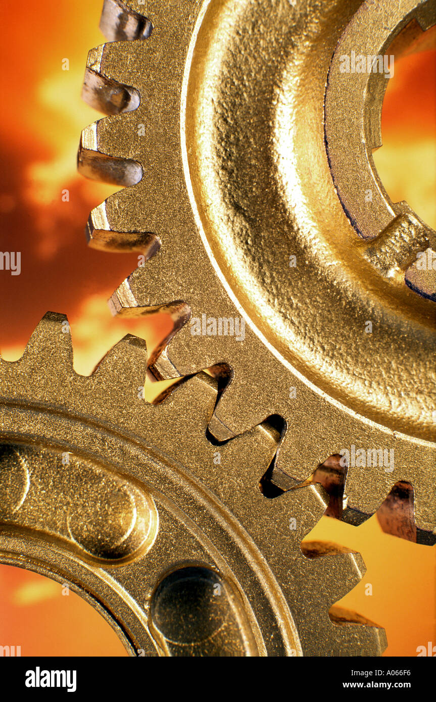 Gear cog wheels working together hi-res stock photography and images ...