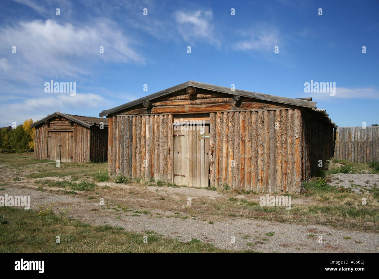 Fort Calgary and Calgary skyline Alberta Canada September 2006 Stock ...