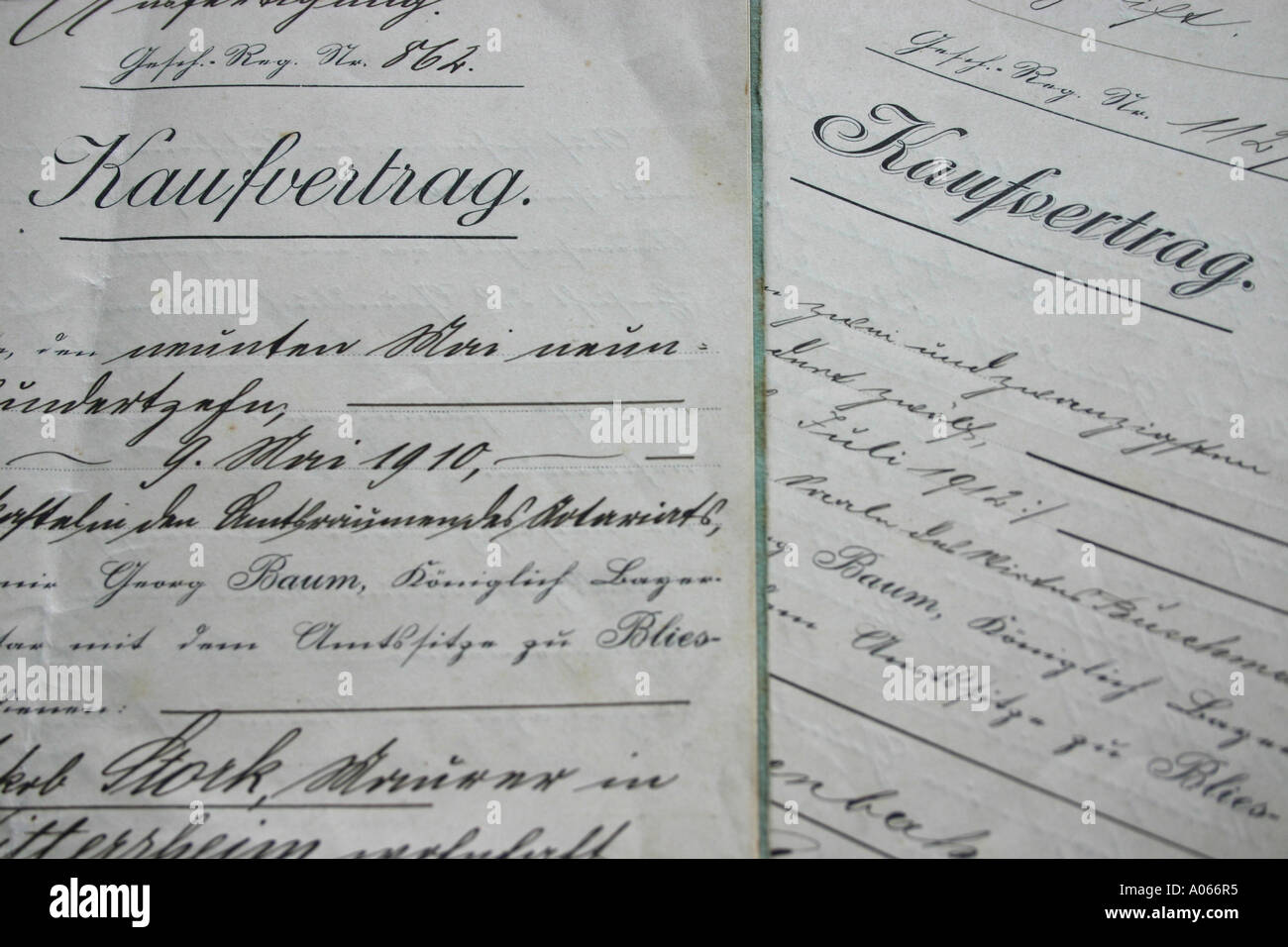 Kaufvertrag historisch hi-res stock photography and images - Alamy