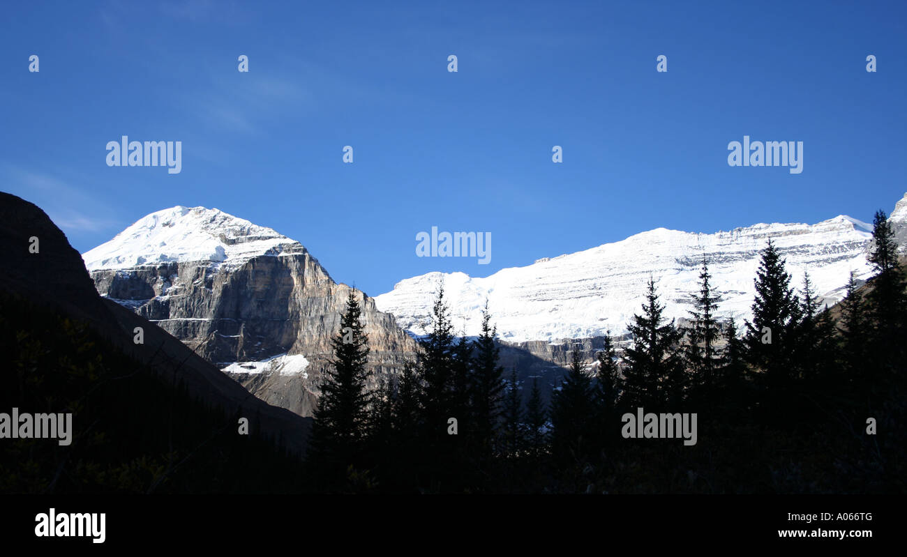 Mount Victoria and Mount Lefroy Canadian Rockies September 2006 Stock ...