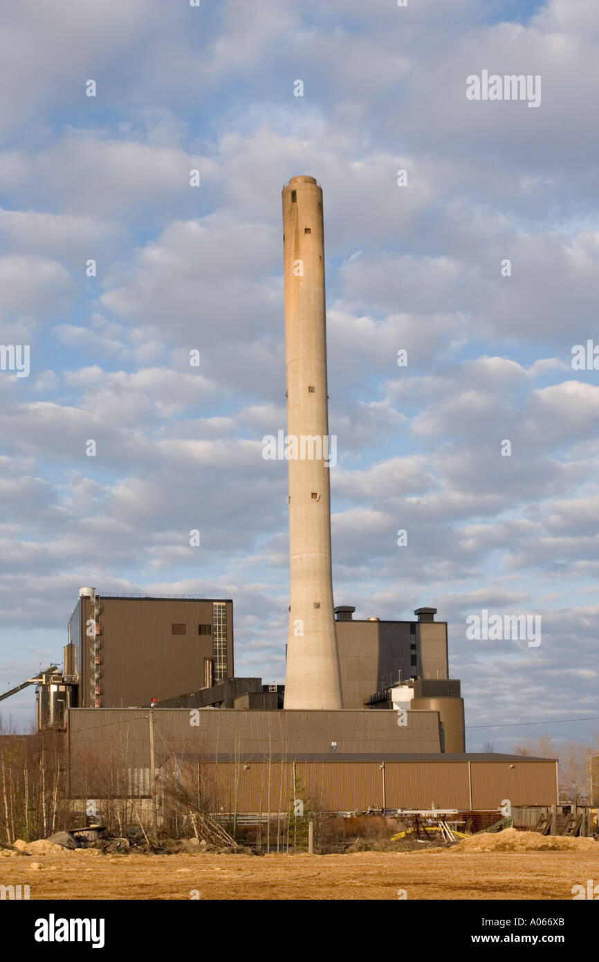 Peat burning Toppila power plant which produces both electricity and ...