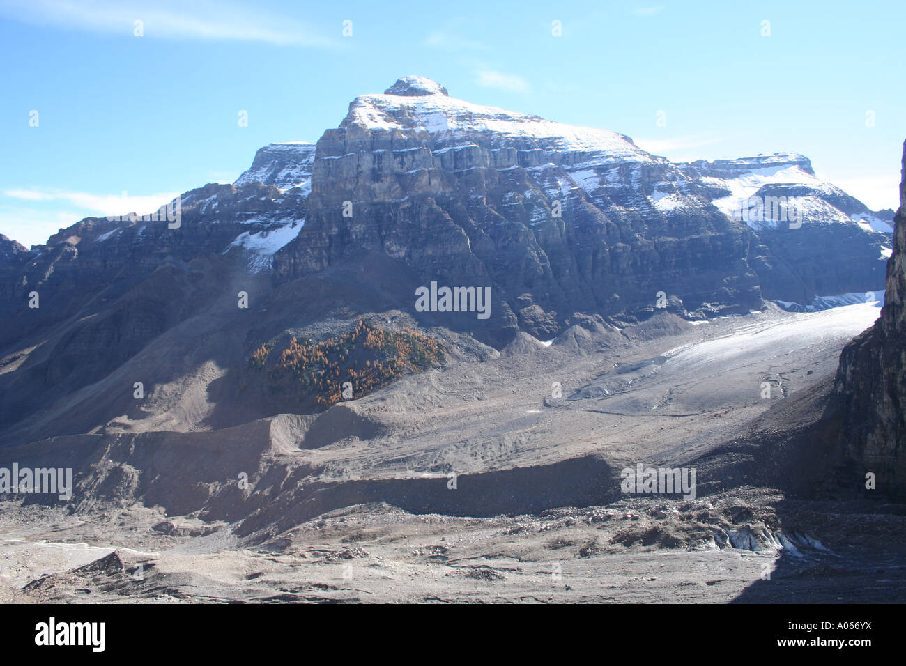 plain of six glaciers viewpoint looking towards Mount Lefroy Canadian ...