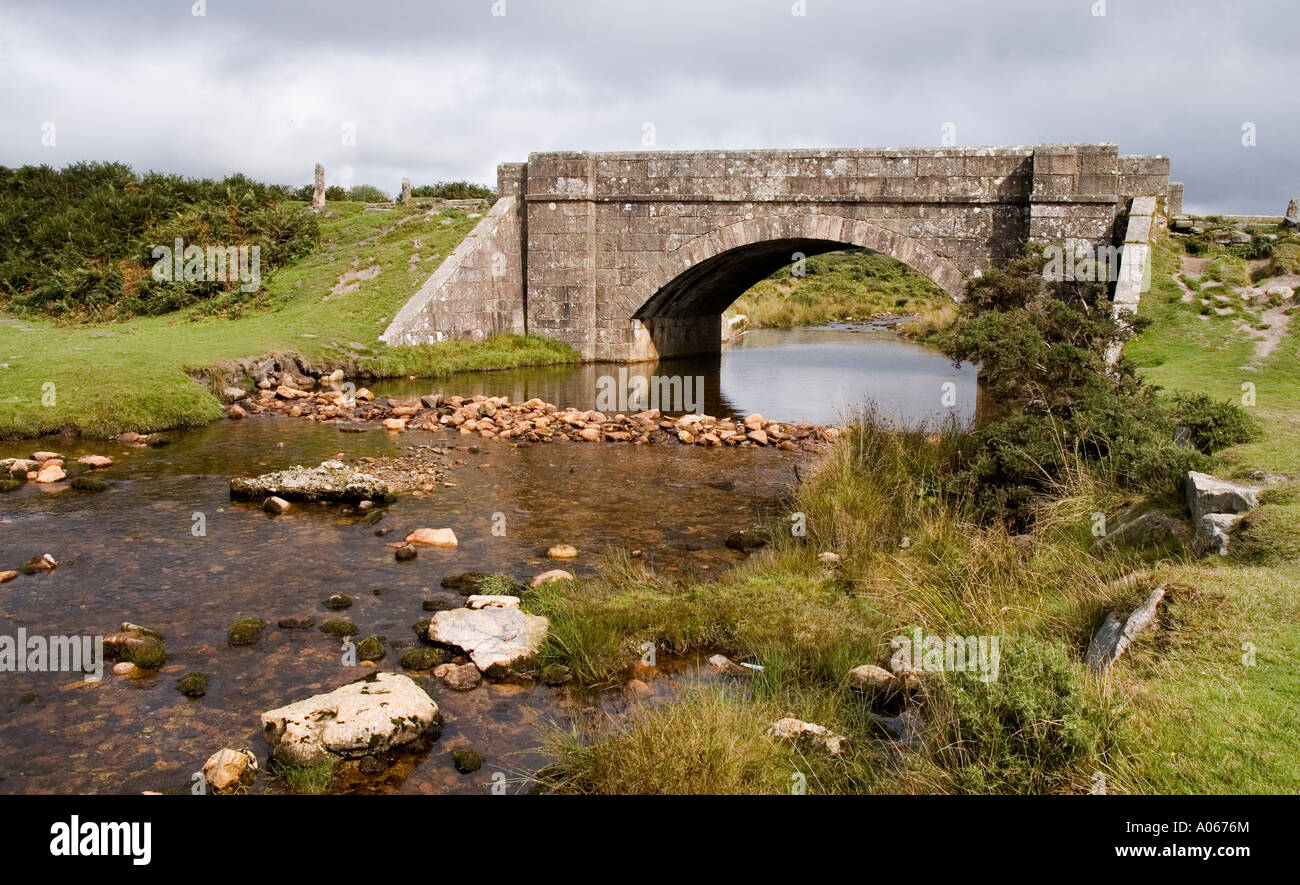 Cadover Bridge Dartmoor National Park Devon England Stock Photo - Alamy