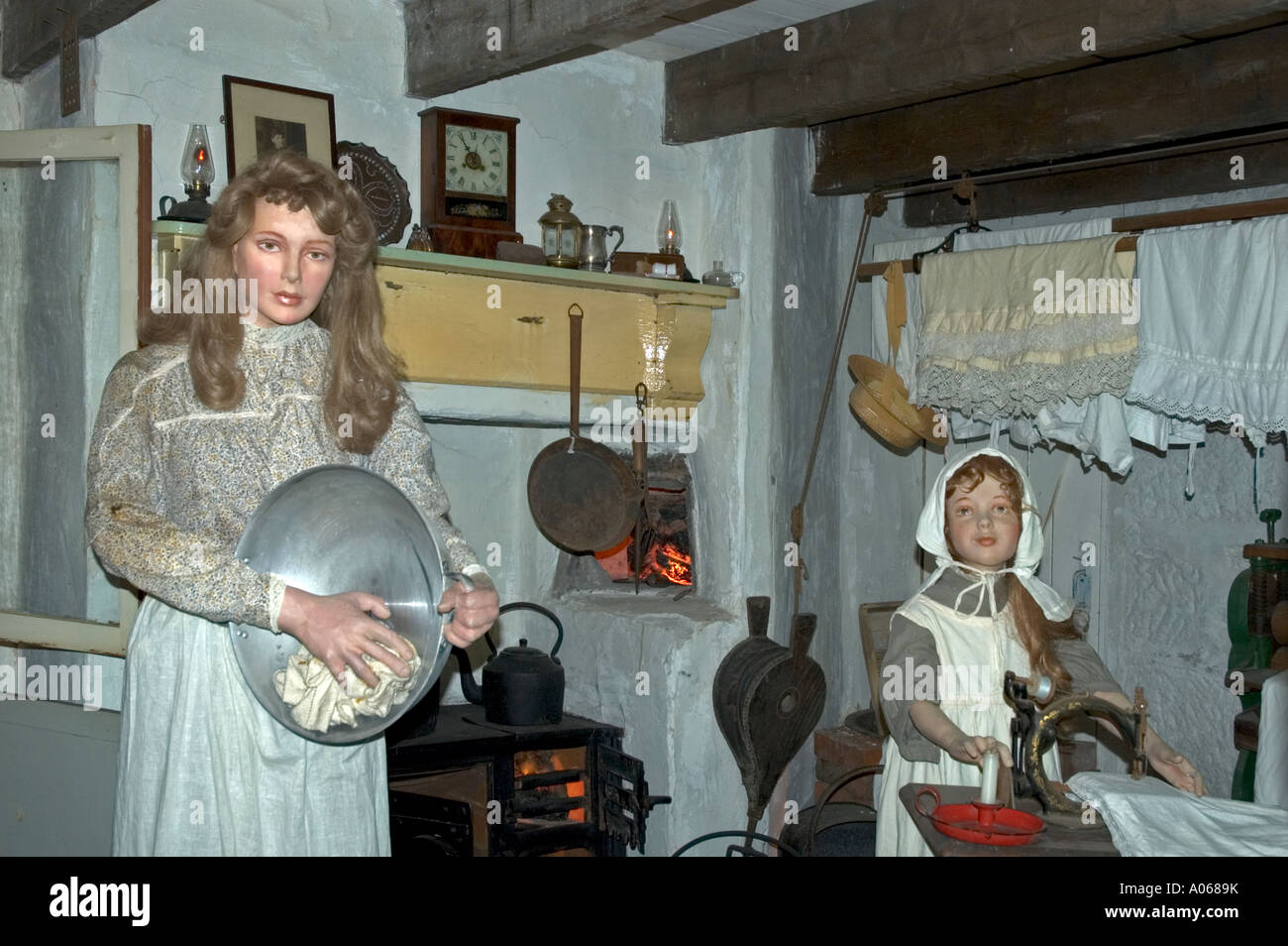 a 19th century household scene at the shipwreck and heritage museum in ...