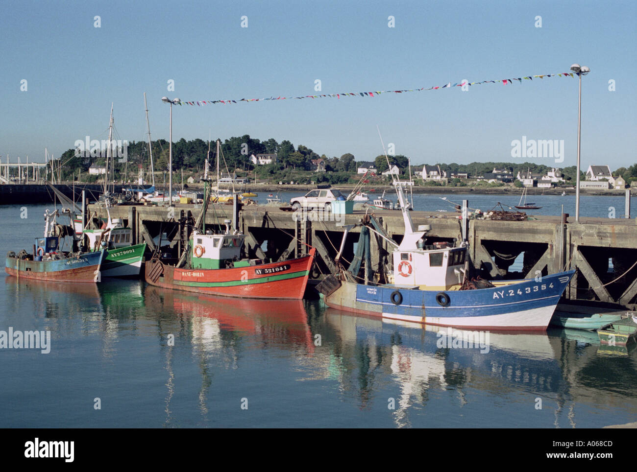 Fishing boats in France Stock Photo - Alamy