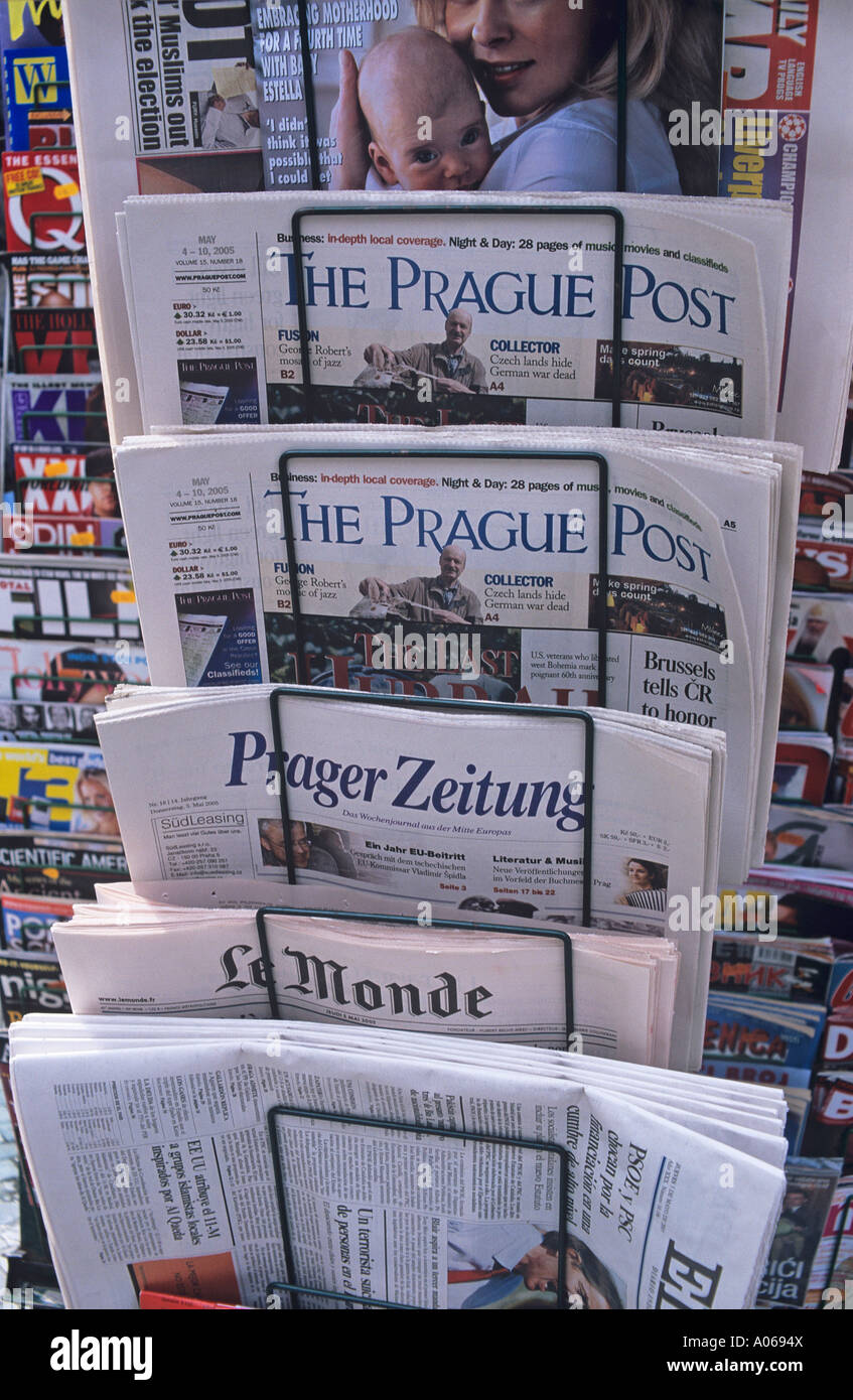 Czech newspapers hi-res stock photography and images - Alamy