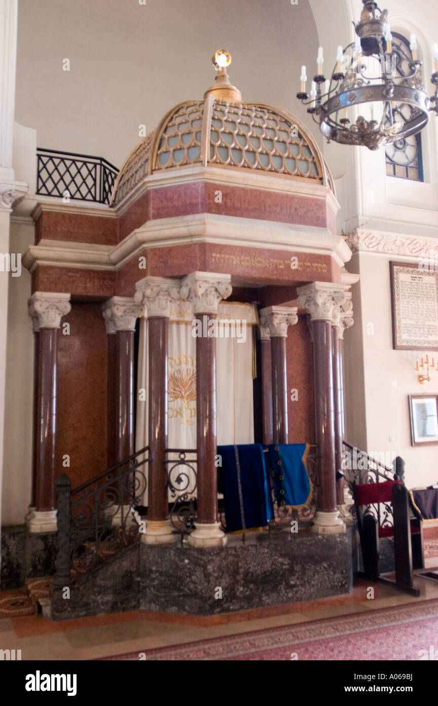 Jewish altar in Warsaw synagogue Warszawa Poland Stock Photo - Alamy