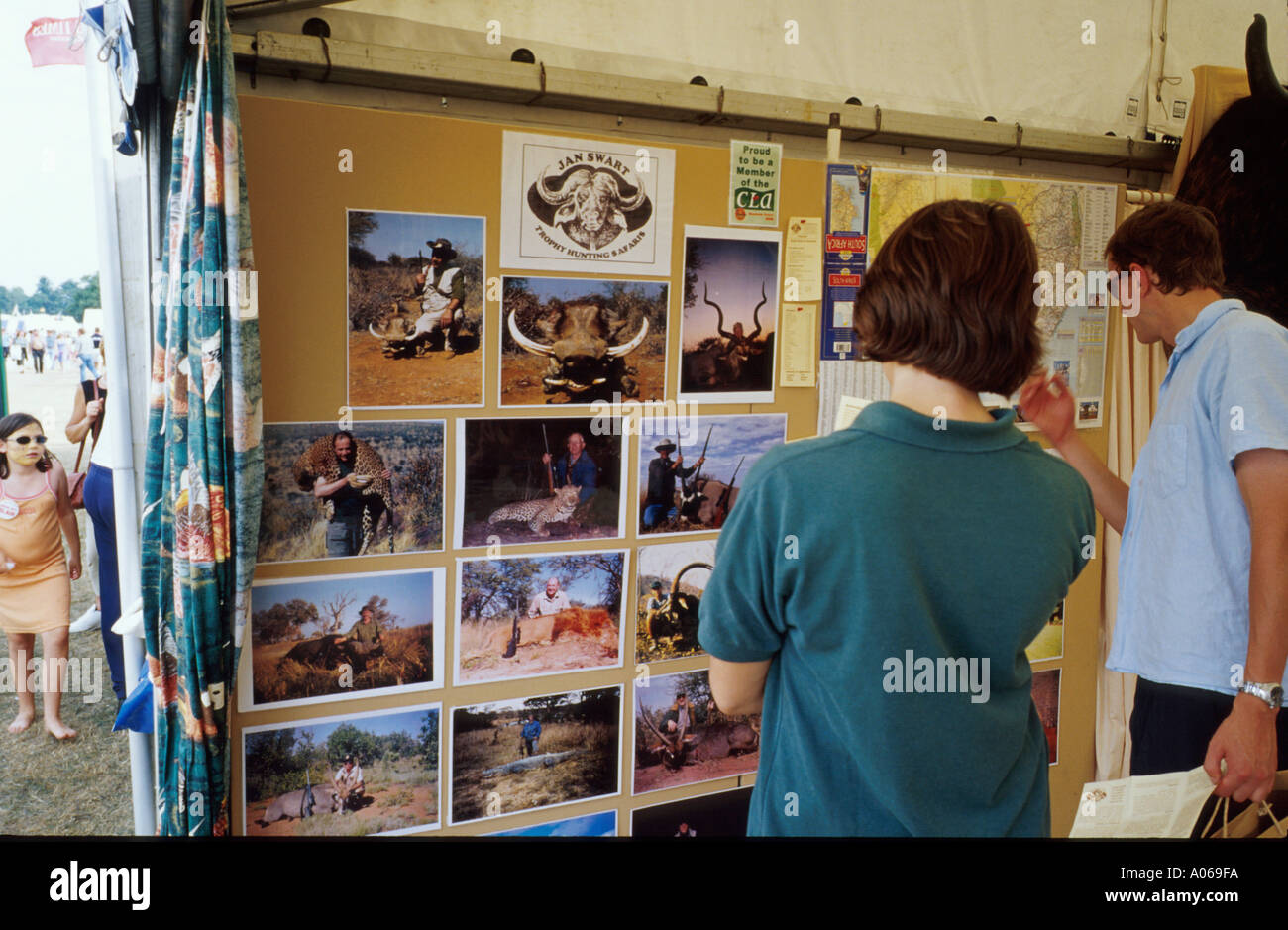 African Game hunting display 2000 Game fair Blenheim Palace Oxfordshire ...