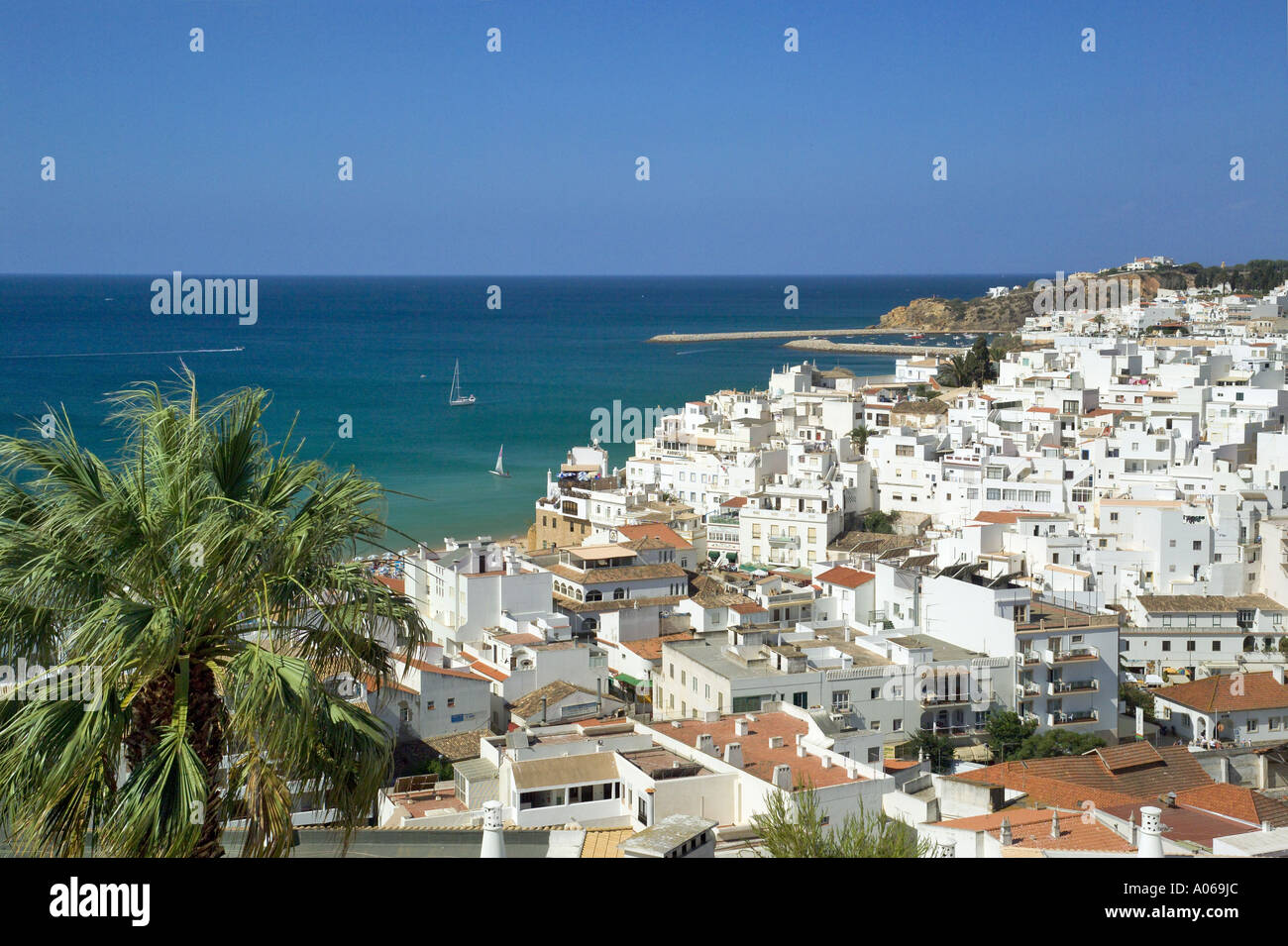 Albufeira, the old town citadel, Algarve, Portugal Stock Photo - Alamy
