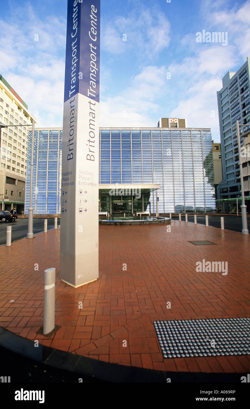 Entrance to the Britomart Transport Center Auckland Stock Photo - Alamy