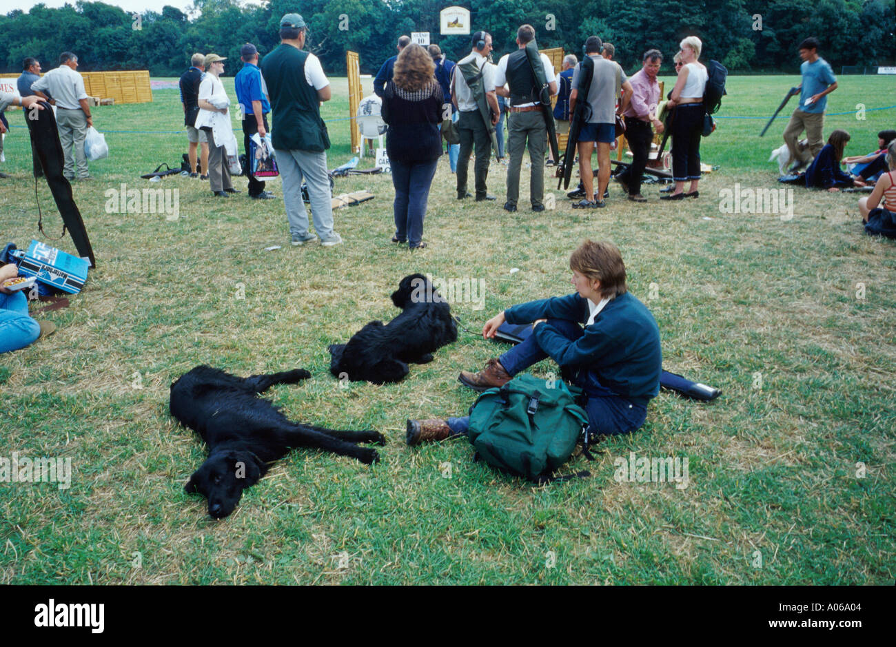 Gun ranges 2000 Game fair - Blenheim Palace Oxfordshire Stock Photo - Alamy