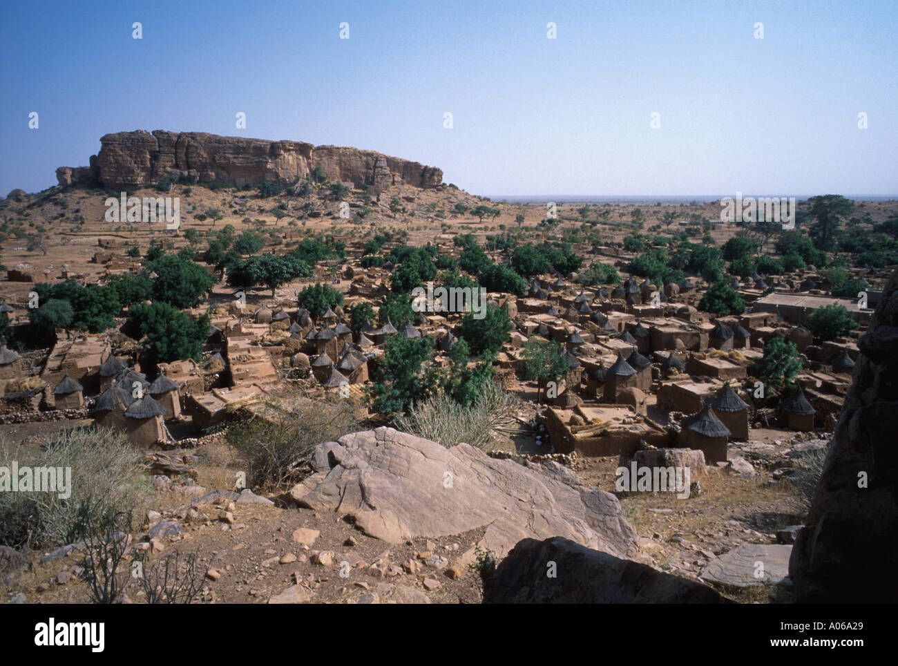 Dogon country Songo a traditional Dogon village Mali Stock Photo - Alamy