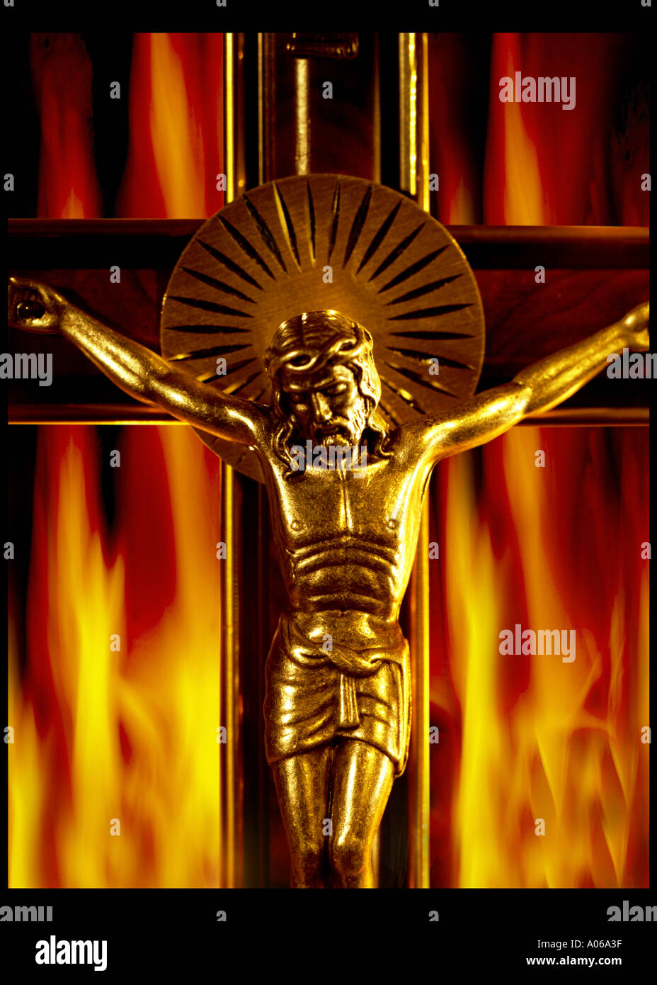 Cross of fire hi-res stock photography and images - Alamy