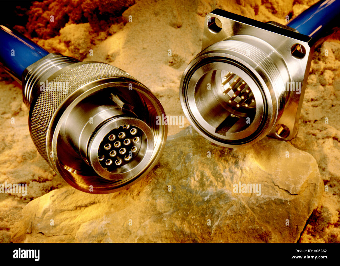 Connecting cables - information technology Stock Photo - Alamy