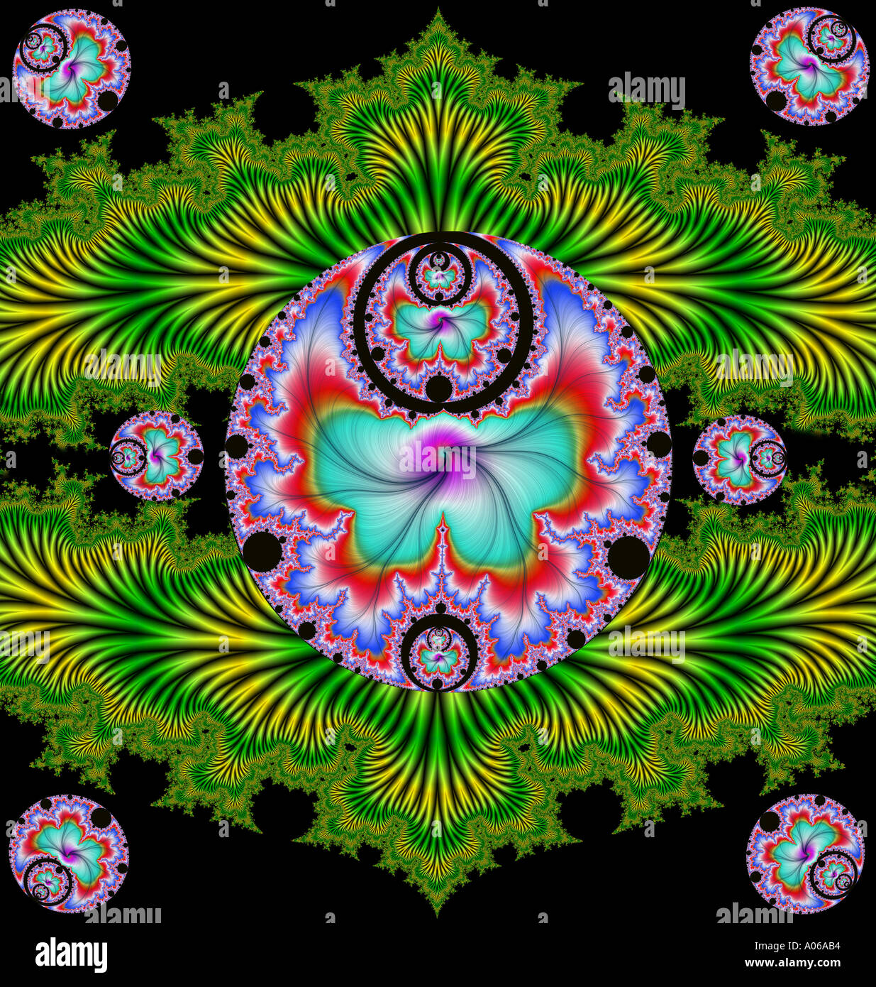 Abstract computer fractal design Stock Photo - Alamy