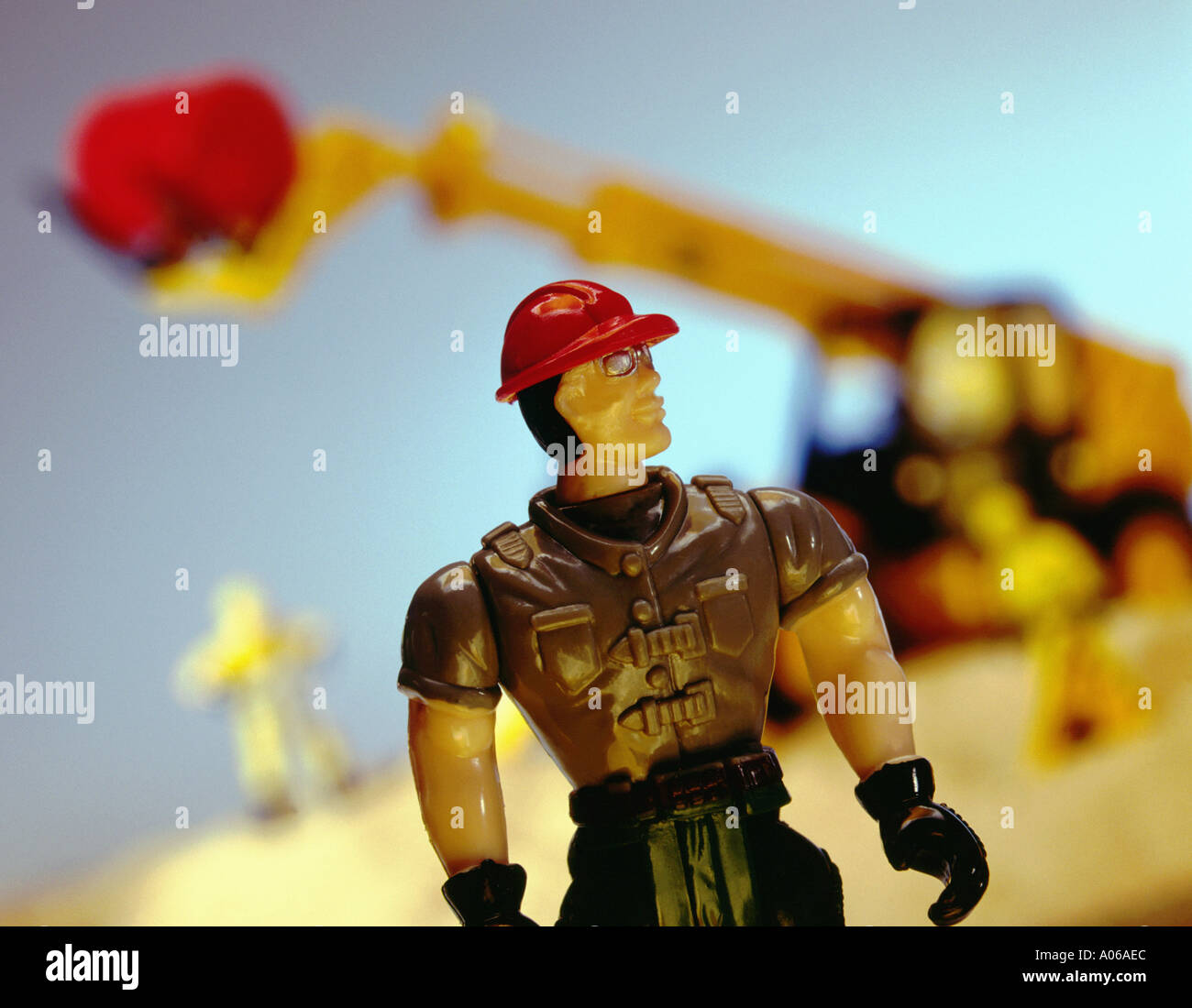 model construction worker Stock Photo - Alamy