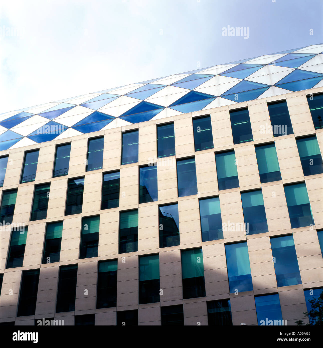 Exterior view from Love Lane of Norman Foster & Partners office ...