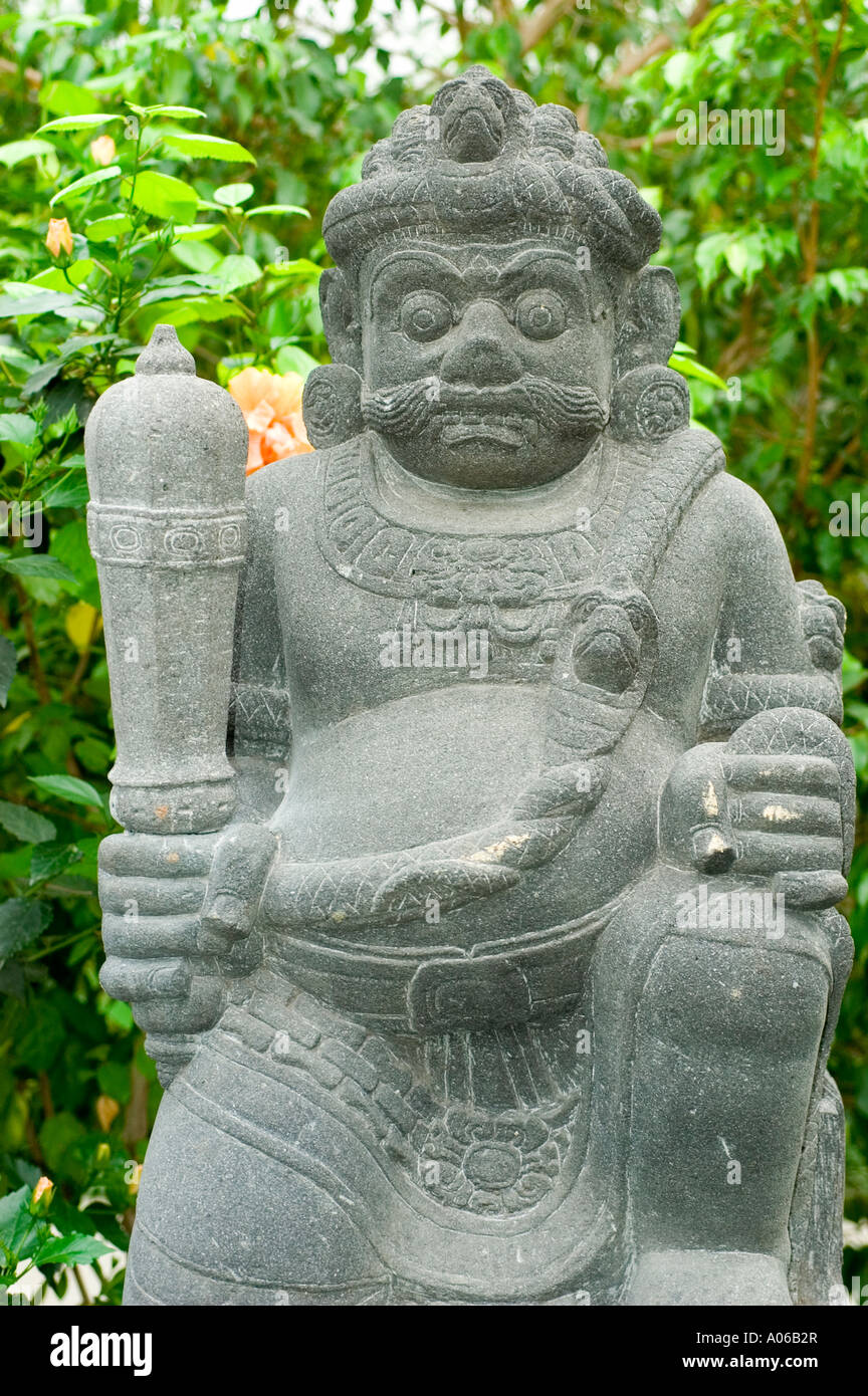 Stone sculpture of Gate Guardian Gupolo or rakshasa Indonesia Java ...