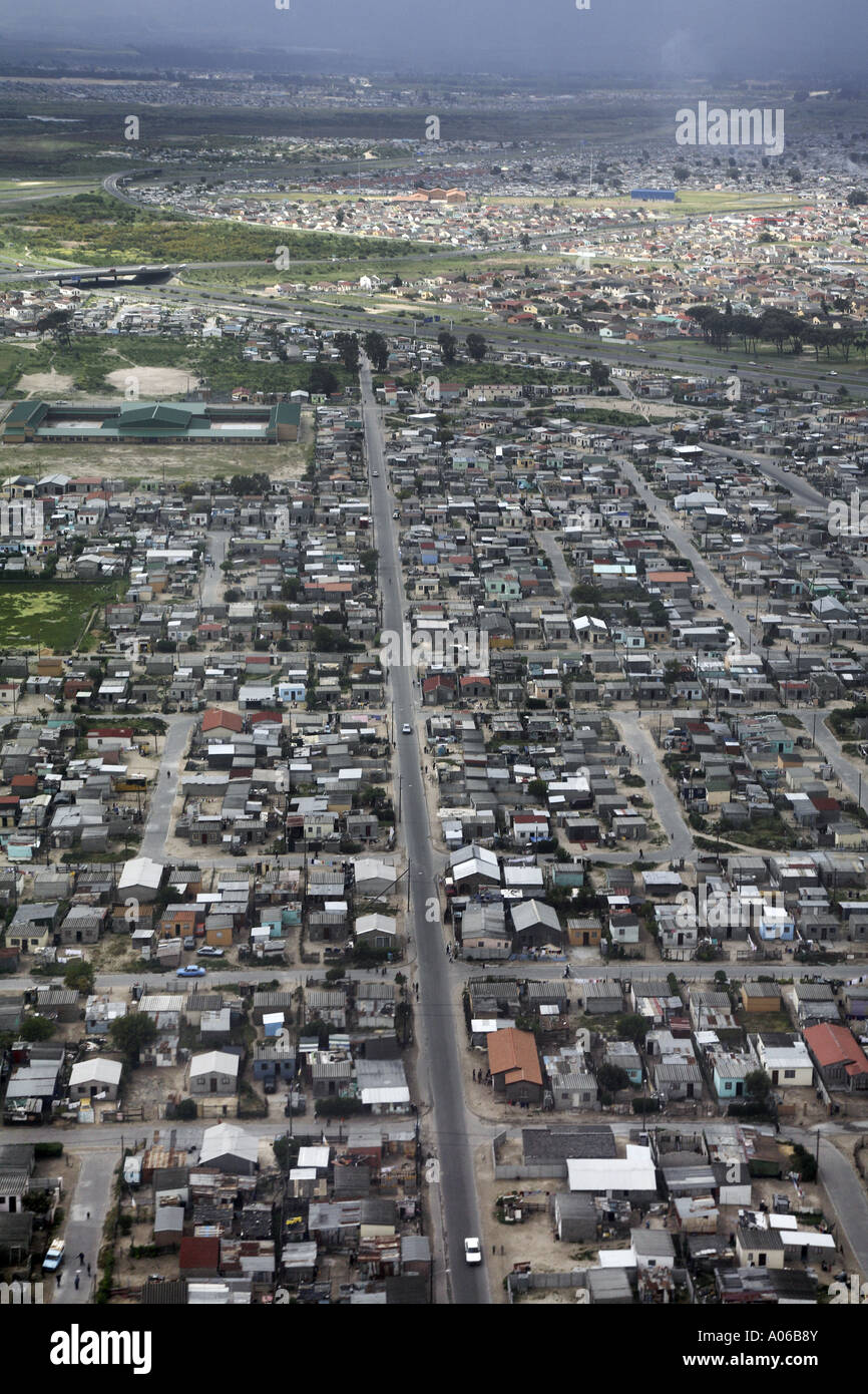 aerial view of township in South Africa Stock Photo - Alamy