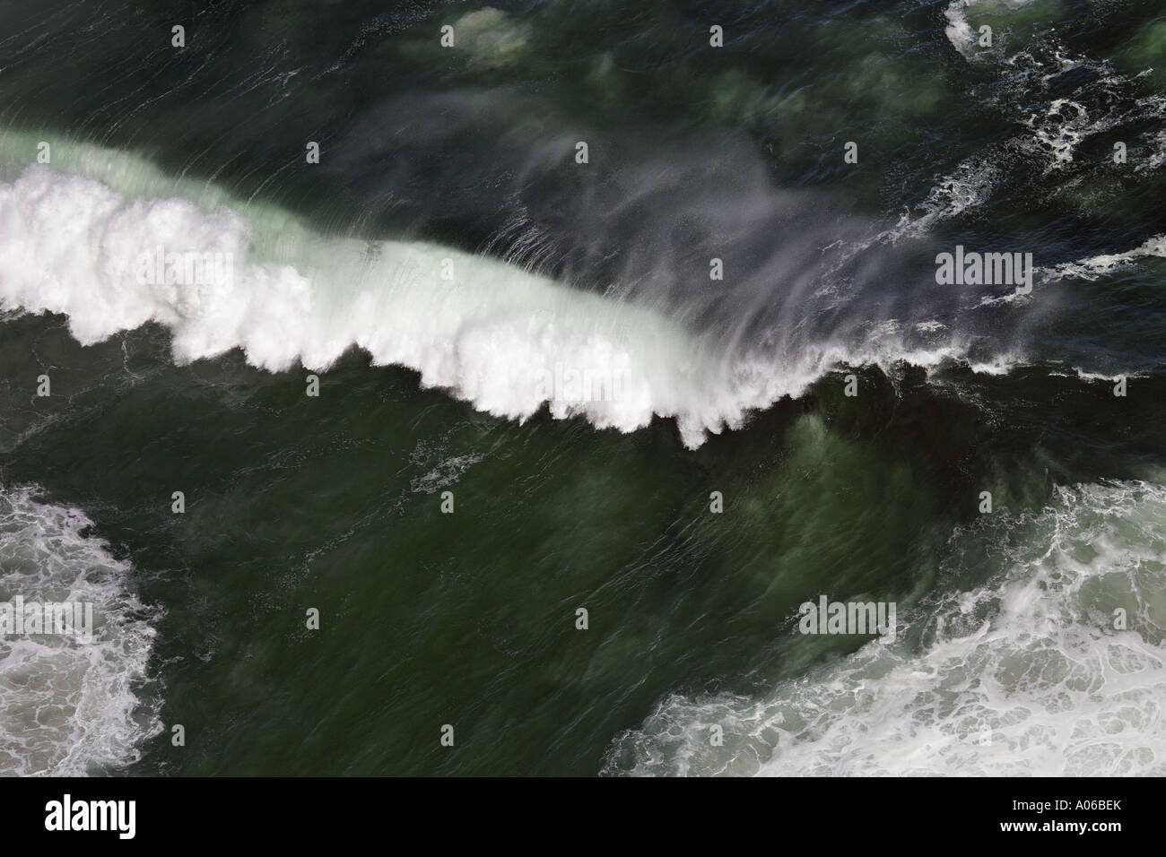 aerial view of powerful crashing wave in South Africa Stock Photo - Alamy