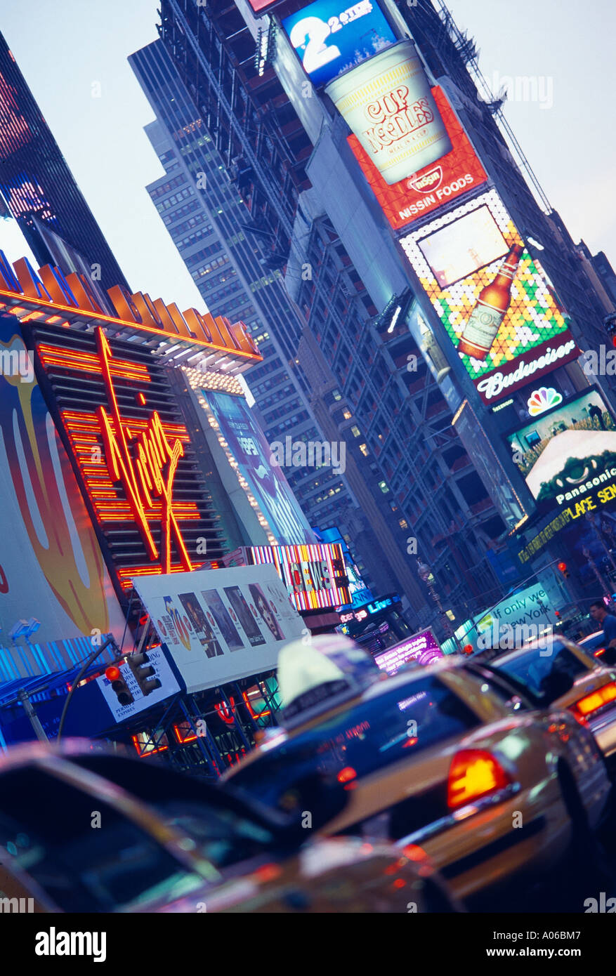 Times Square At Dusk Stock Photo - Alamy