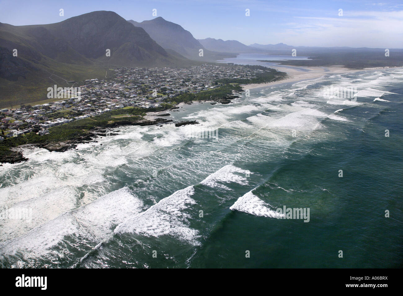 aerial view of hermanus walker bay nature reserve Stock Photo - Alamy