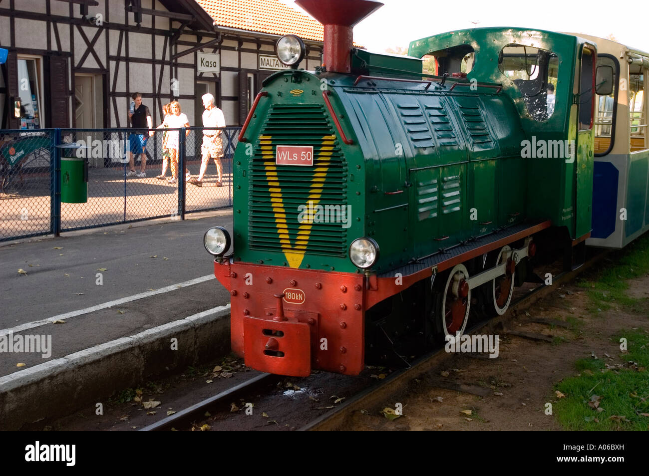 Malta Toy Train connecting city centre and zoological garden in Poznan ...