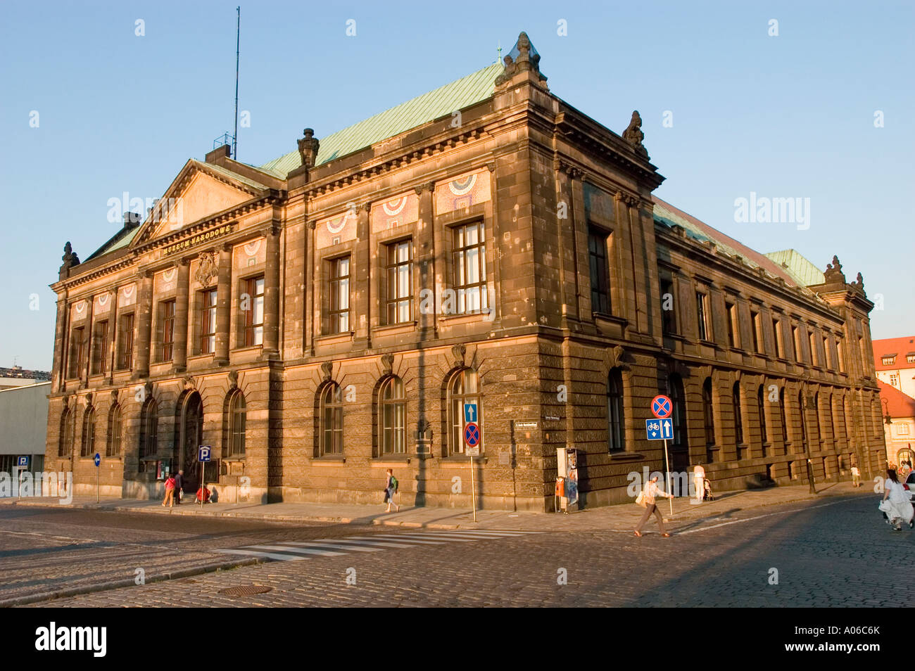 National Museum heritage building on Freedom Wolnosci Square in Poznan ...
